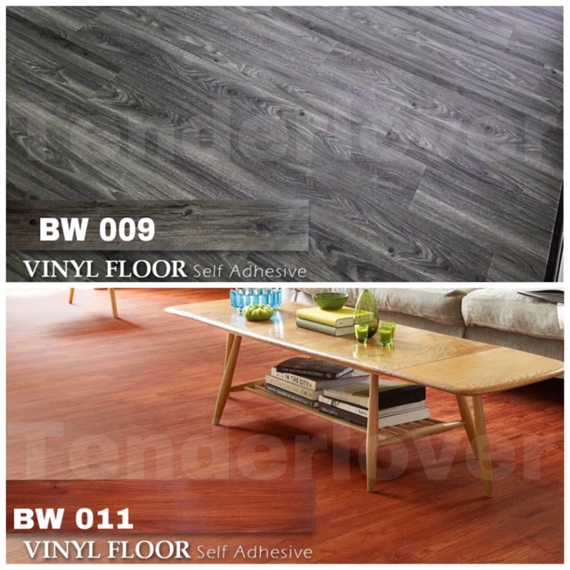 54sqft/36pcs DIY Vinyl Self Adhesive Flooring/ Pelekat Lantai/ Gam ...
