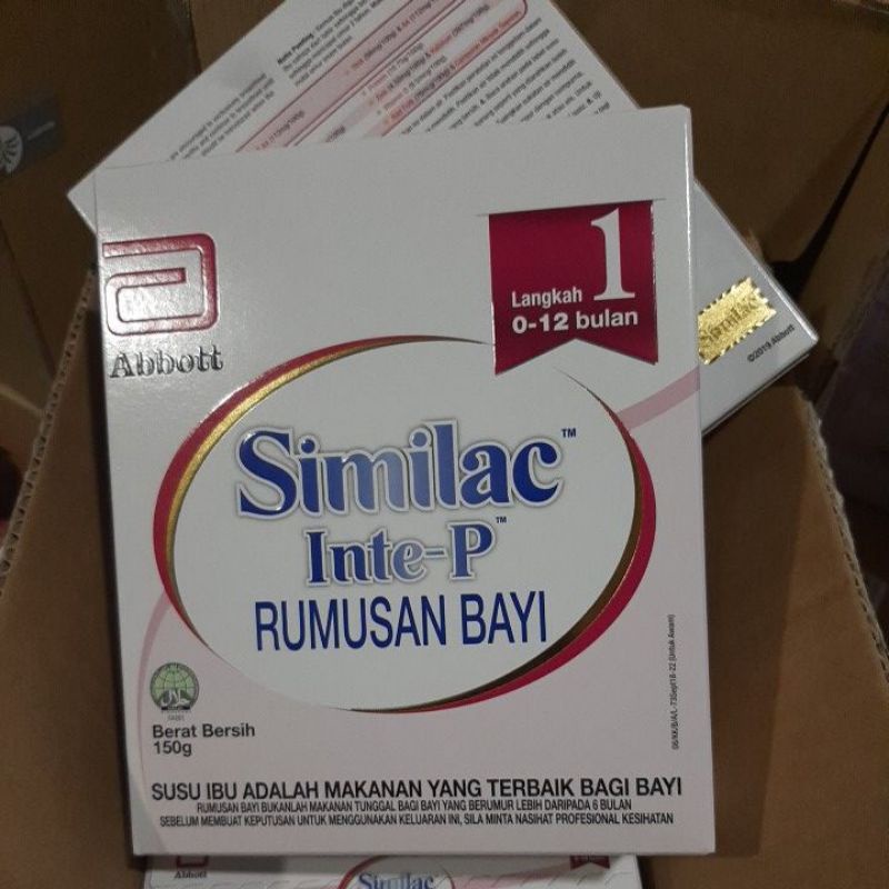 Similac Inte-P Rumusan Bayi 0-12 months (Step 1) - 150g Trial Pack ...