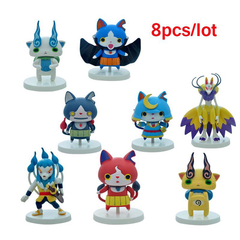 Yokai Youkai Watch Figure Yo-Kai Watch Original BIGLY JIBANYAN D12 Assembly Figure Cartoon ...