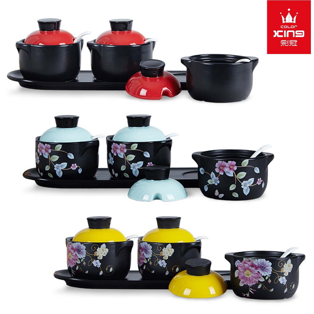 Color King - 100% Ceramic Non-Toxic SHANGCHU Ceramic Cruet Set | Shopee ...