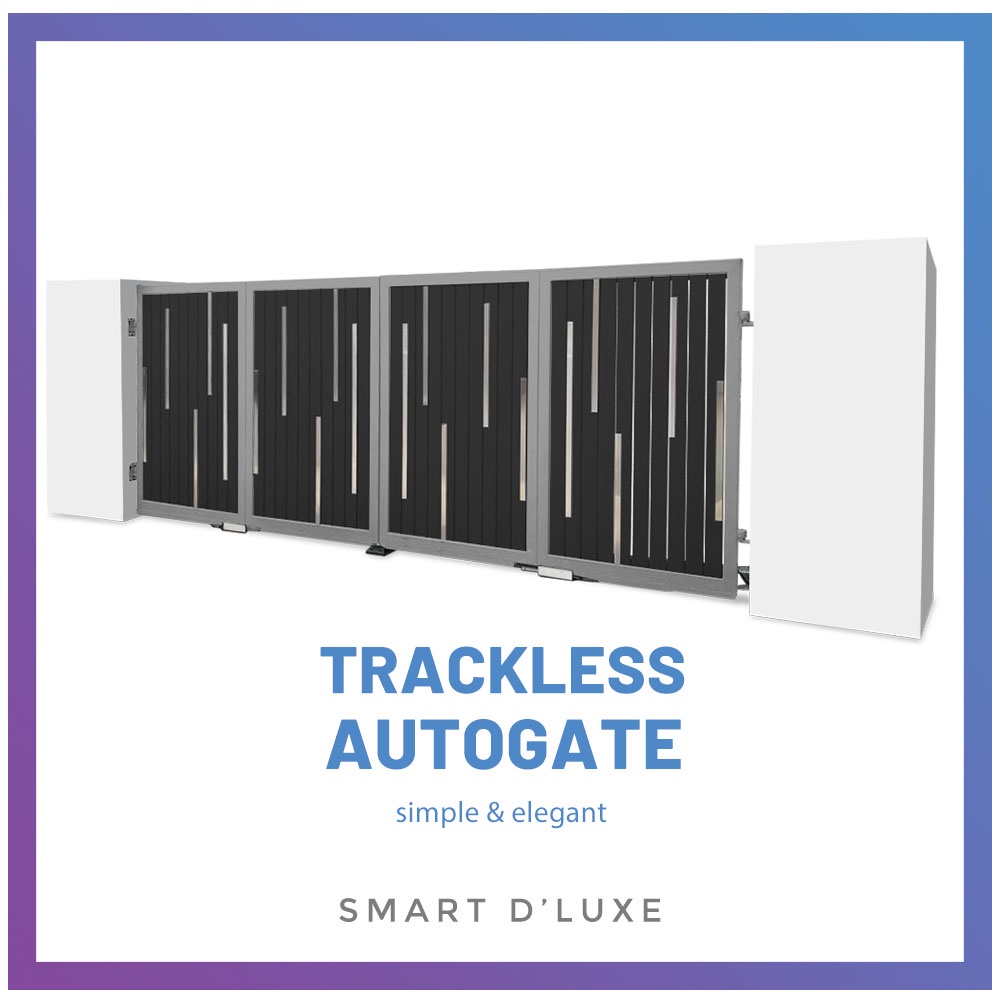 [Deposit] Trackless Autogate 14-36 feet Folding Gate Stainless Steel ...
