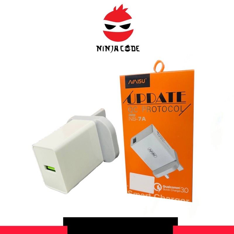 ADAPTER NAISU 1 PORT 2.0A (NS-7A) | Shopee Malaysia