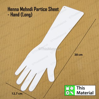 Henna Mehndi Acrylic Practice Sheet Mehendi Design Hand Foot Reusable ...