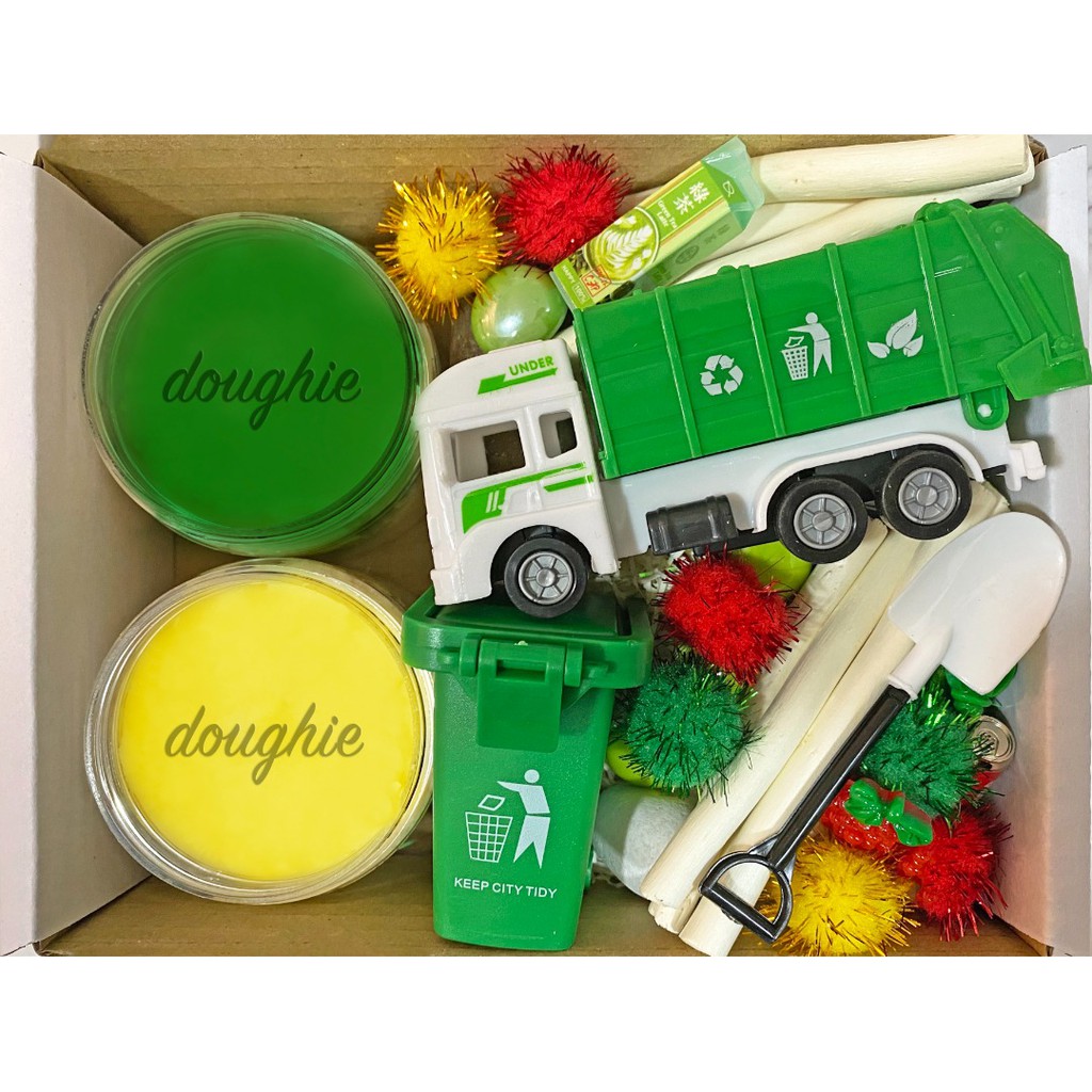 Recycling Play Dough Mini Kit Set | Montessori Educational Sensory Toy ...