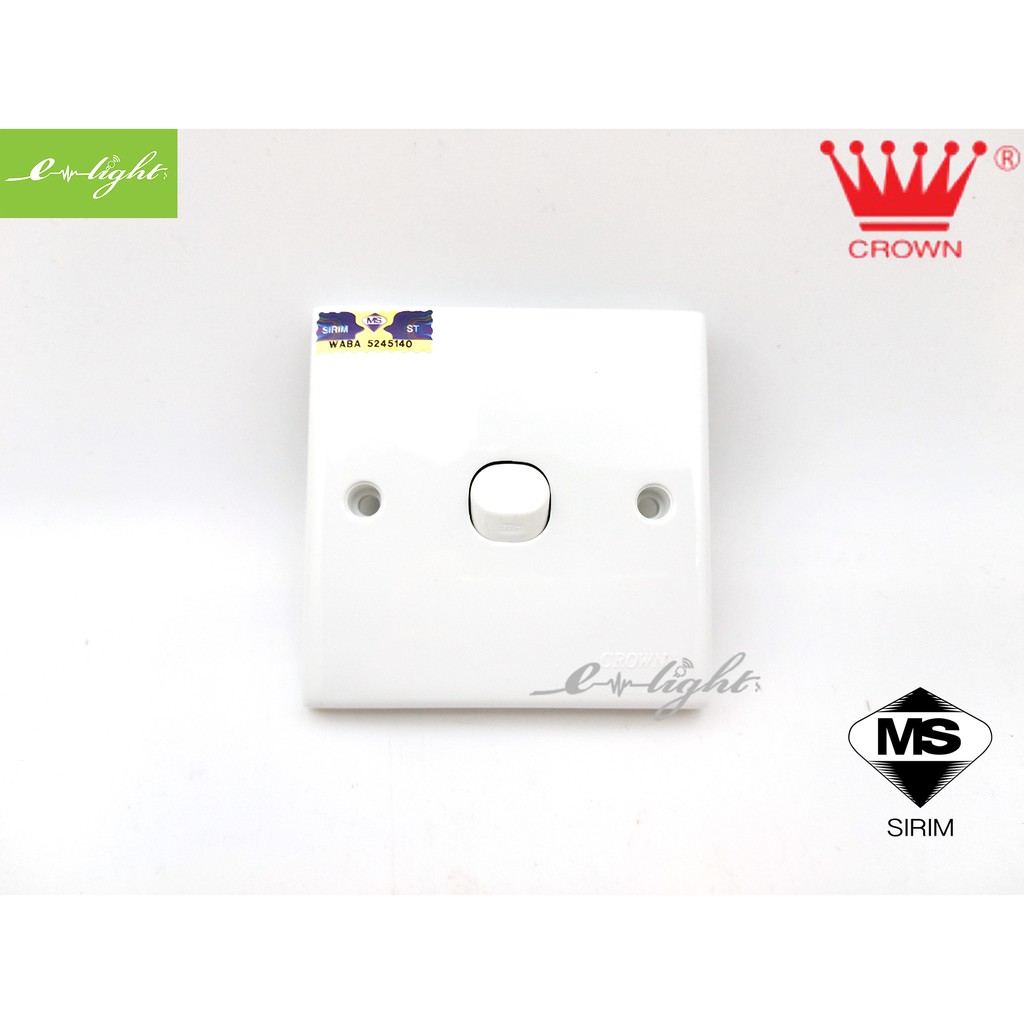Crown 1 gang 2 way switch / suis 1 geng 2 way | BeeCost