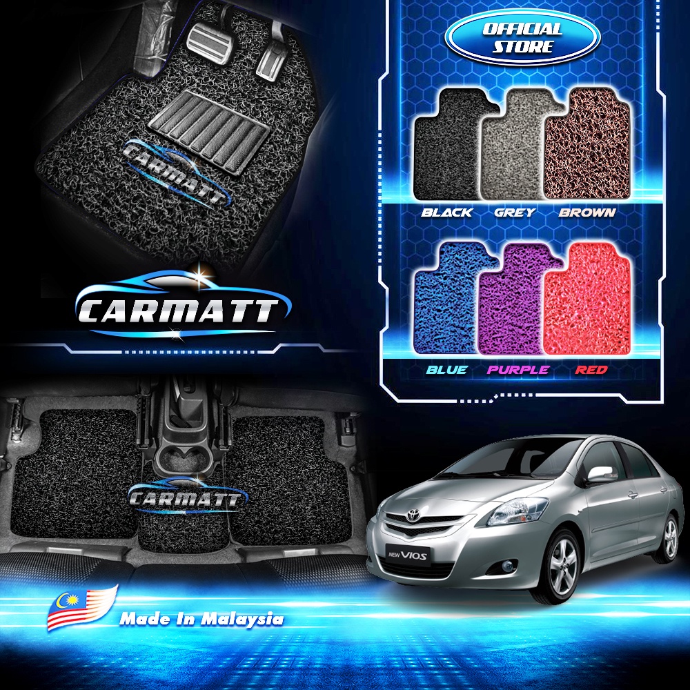 [Pre-cut] Toyota Vios NCP93 (2007-2013) Floor Mat Carpet Kereta Car ...