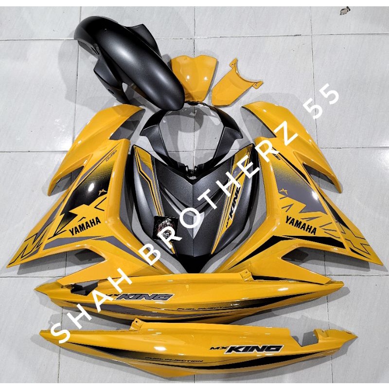 COVERSET Y15 V1/V2 CUSTOM MX KING 2019 KUNING GREY | Shopee Malaysia