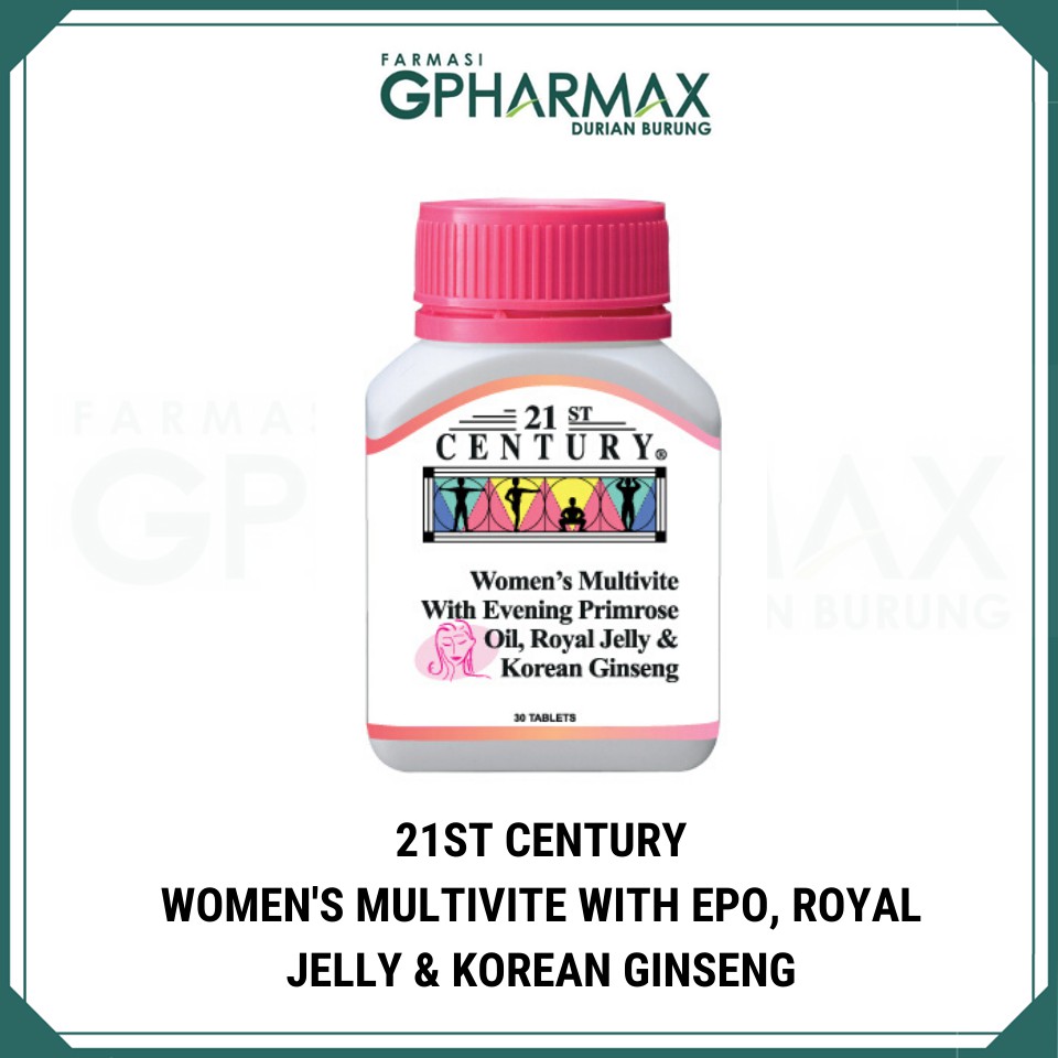 21st Century Women's Multivite with Evening Primrose Oil, Royal Jelly ...