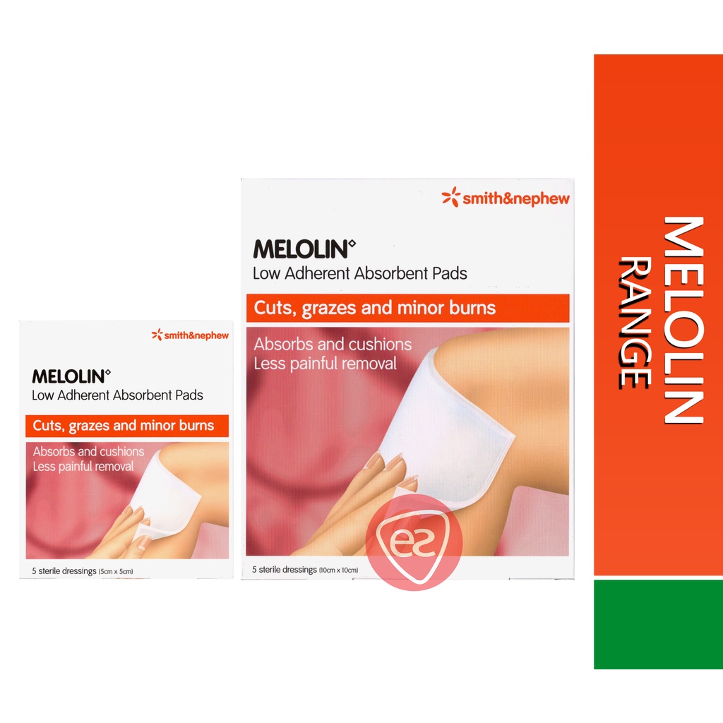 SMITH & NEPHEW MELOLIN LOW ADHERENT ABSORBENT PADS STERILE DRESSINGS ...