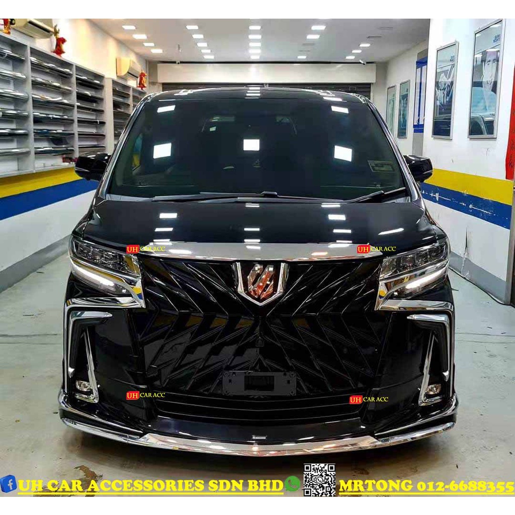 TOYOTA ALPHARD 2018 2019 2020 2021 2022 WALD V2 ABS FRONT GRILL GRILLE ...