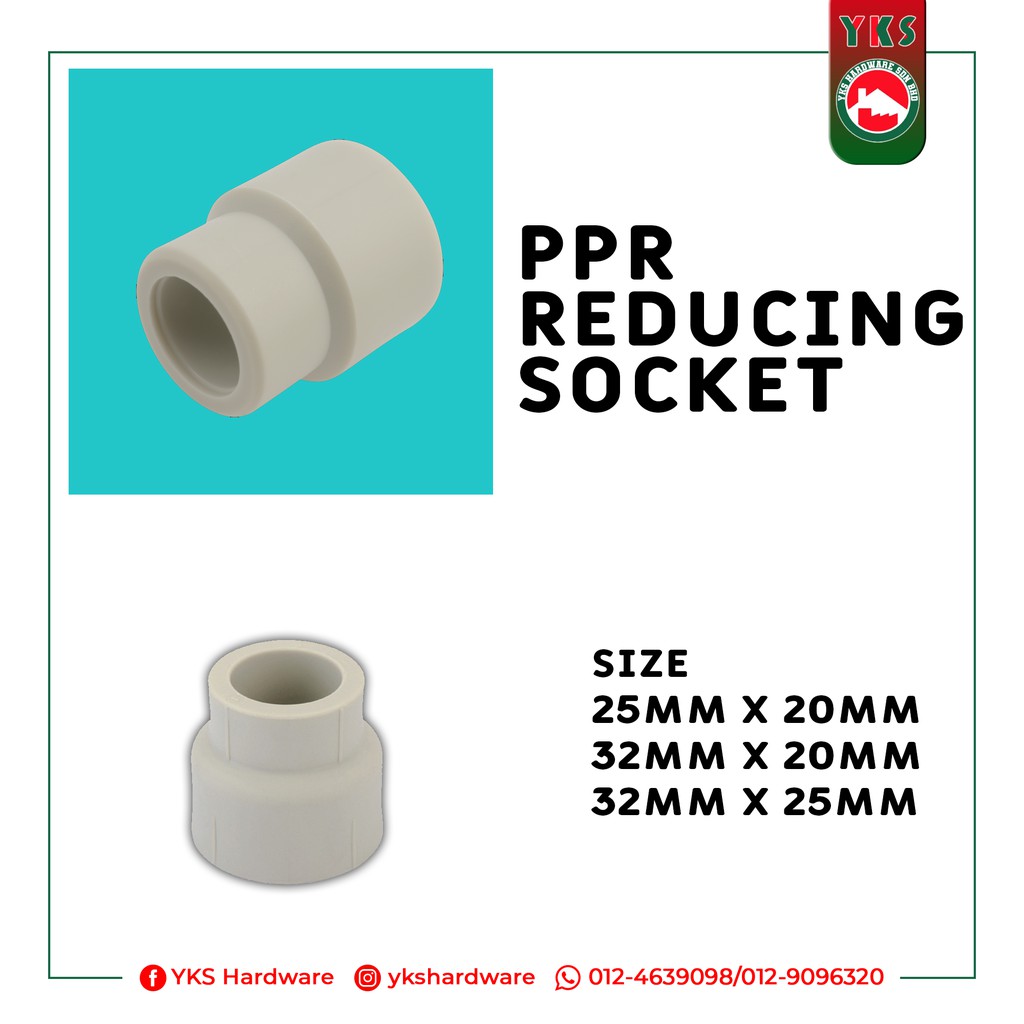 PPR REDUCING SOCKET - Pipe & Fittings System | Shopee Malaysia