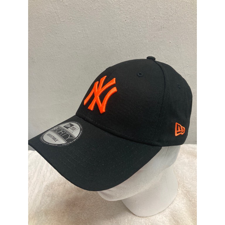 New Era 9Forty NY Yankees Black Cap ONeon Logo & Flap | Shopee Malaysia