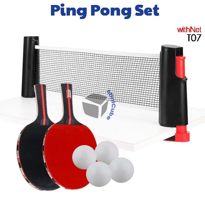 High Grade Foldable Ping Pong Net Rack Racket Table Tennis Bat Set ...