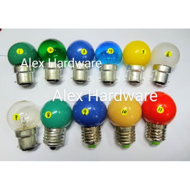 (Pin/Screw Type) Nostalgic Bulb 5W 240V; Menthol lampu kecil pin ...