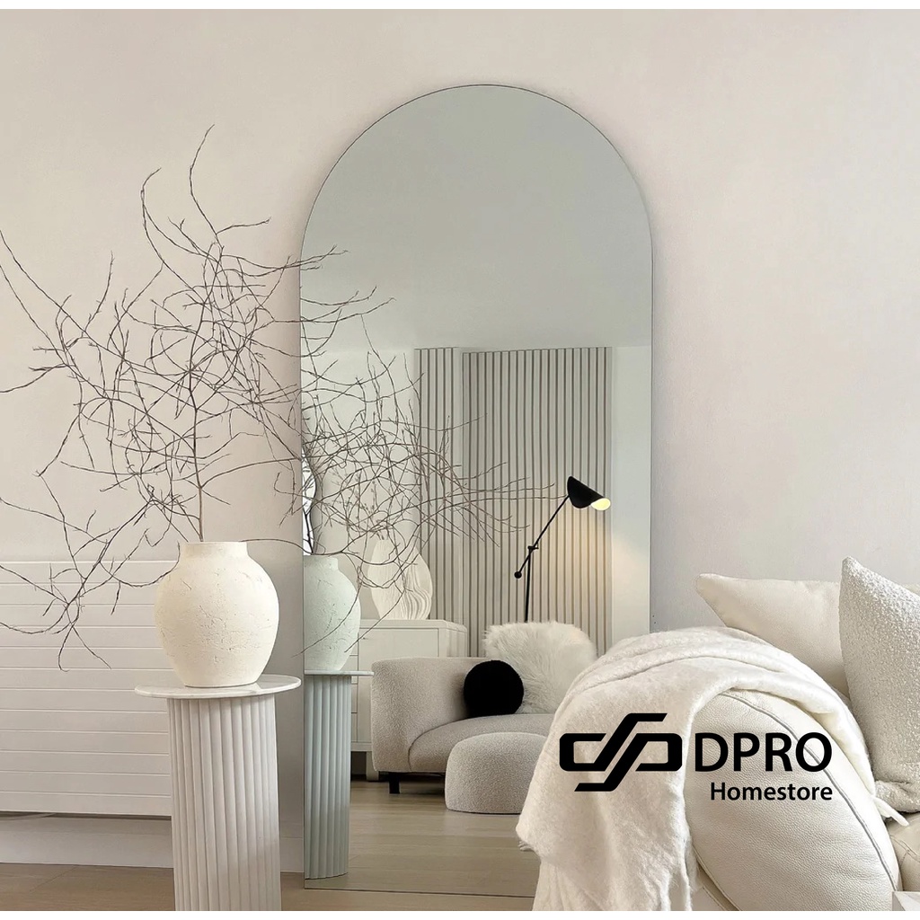 Frameless Arch Mirror Dressing Mirror Make Up Mirror Ins style Mirror ...