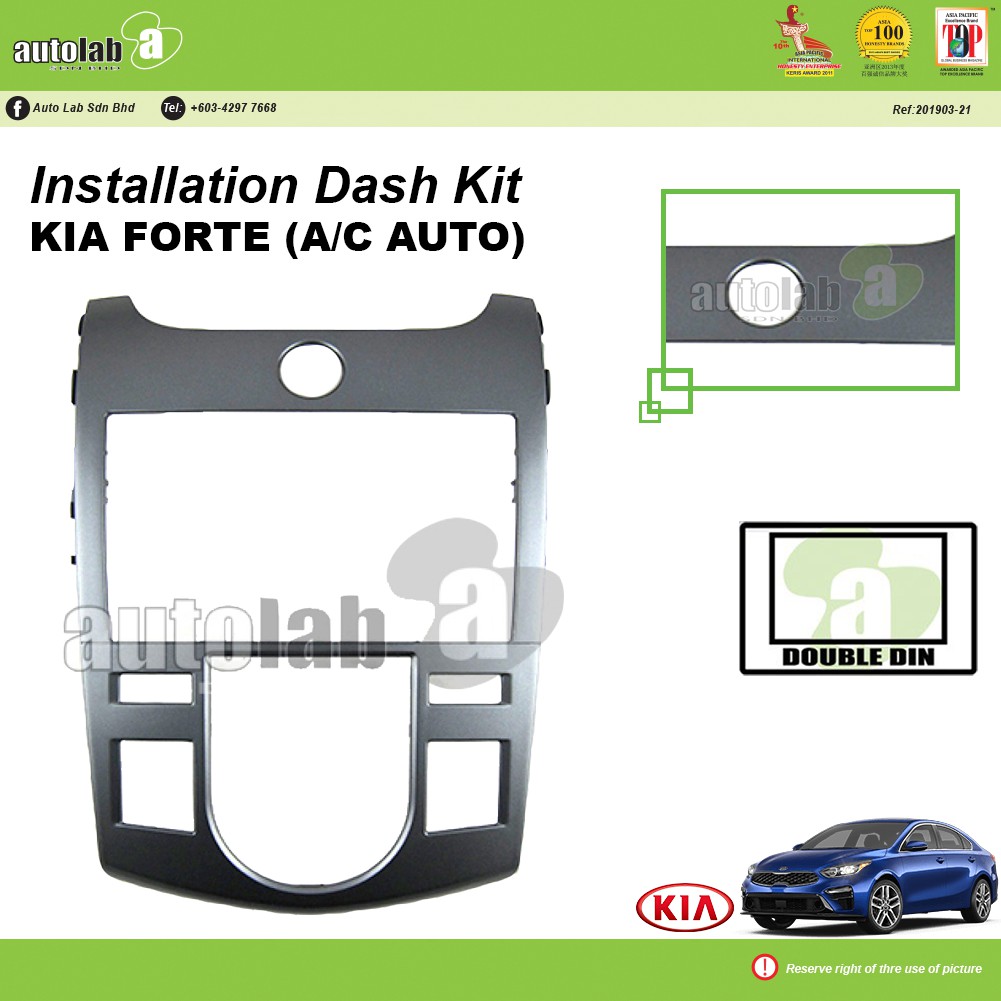 Player Casing Double Din KIA Forte (A/C Auto) | Shopee Malaysia
