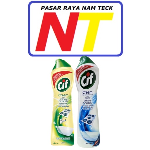 CIF CREAM MULTI-SURFACE CLEANER WITH NATURAL MICRO CRYSTALS 500ML ...