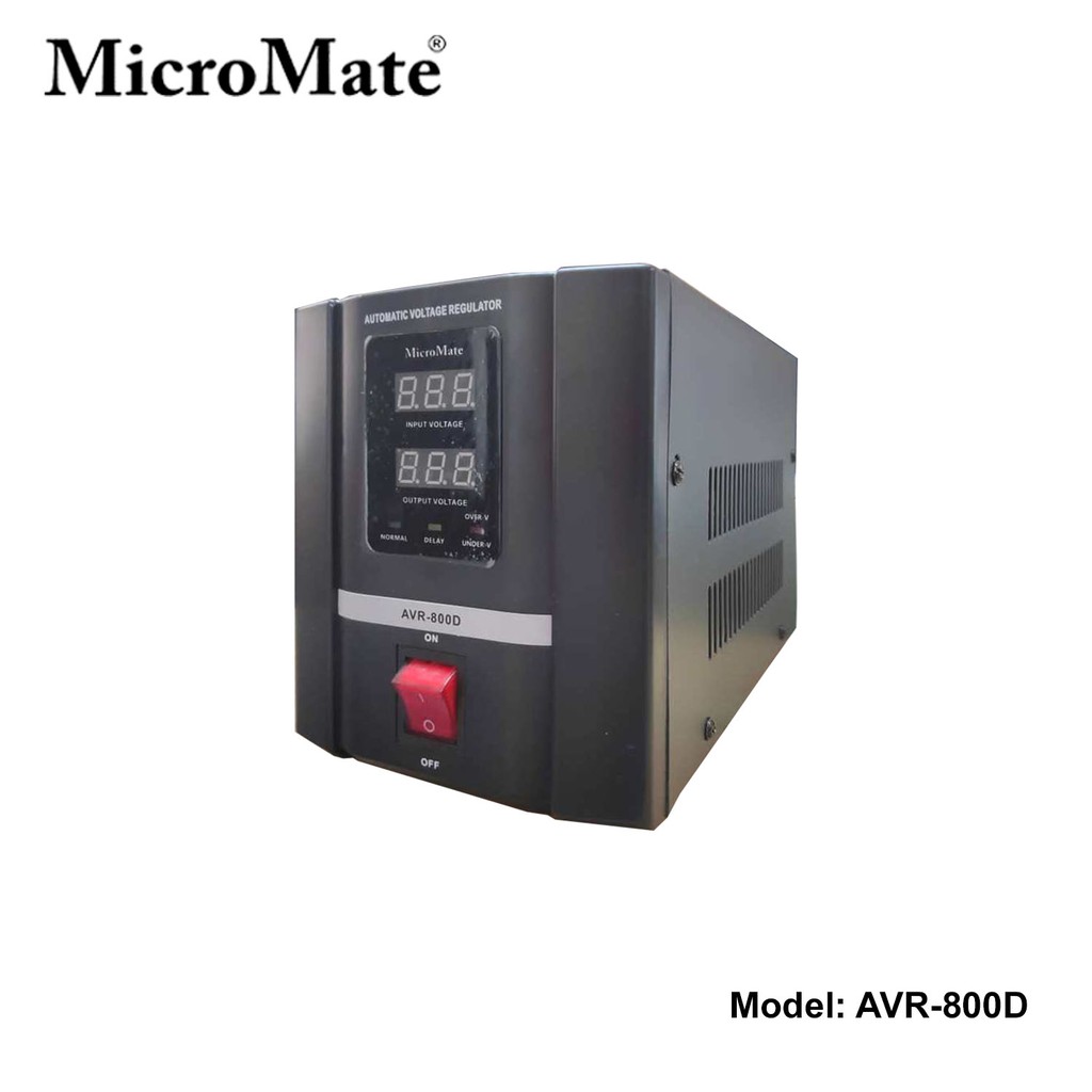 MicroMate 800VA Automatic Voltage Regulator with Output Power-On-Delay ...