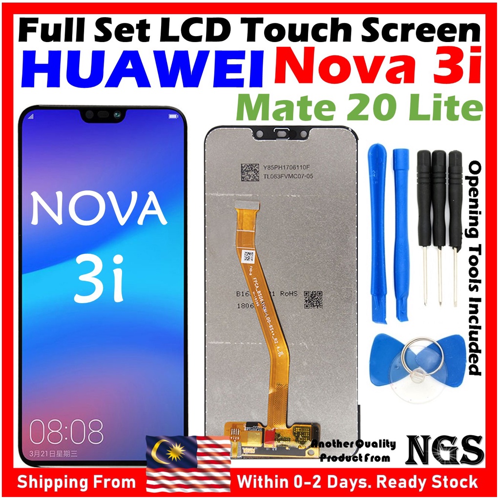 ORl NGS Brand Full Set LCD Touch Screen Compatible With HUAWEI Nova 3i / HUAWEI Mate 20 Lite ...