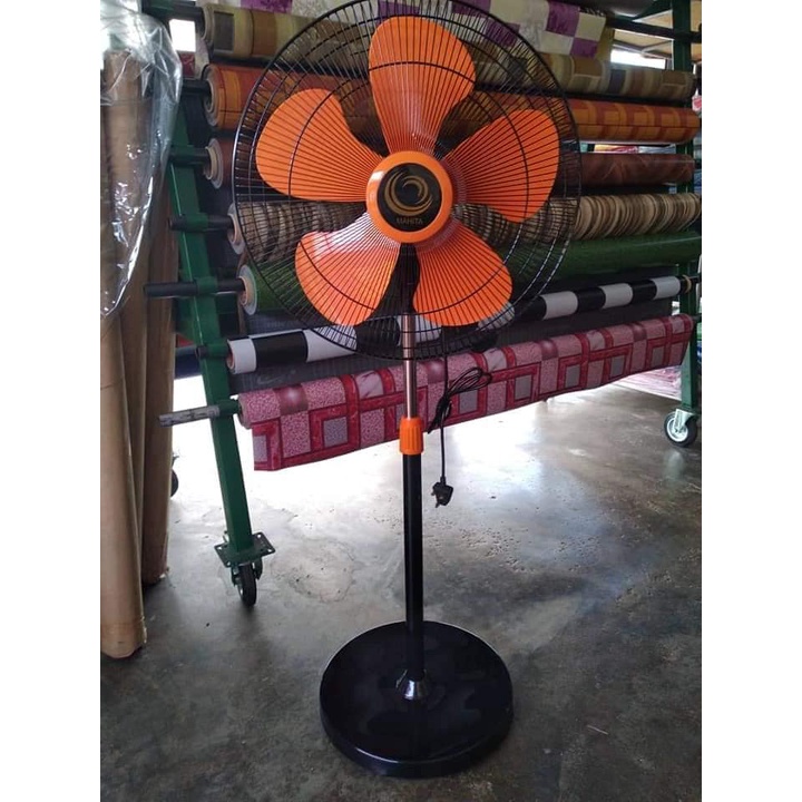 KIPAS STAND FLOOR / KIPAS ANGIN BERDIRI 18 INCI 5 BILAH WARNA BIRU/OREN ...