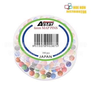 Astar Assorted Mix Color Map Pin (Thumb Tack) / Jarum Peta 6mm 100pcs ...