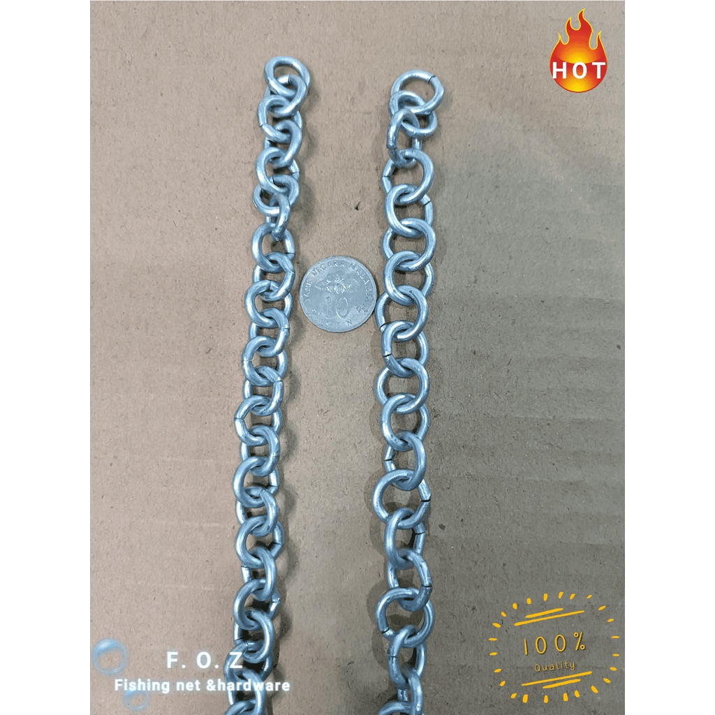 Batu jala bawai No.4s & No.5s & No.6 rantai jala besi jala ikan udang ...