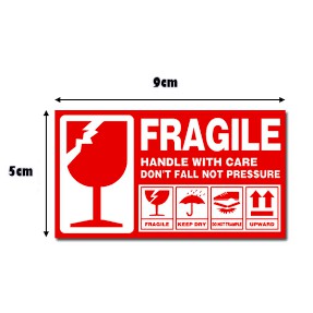 FRAGILE STICKER 9CM X 5CM | Shopee Malaysia