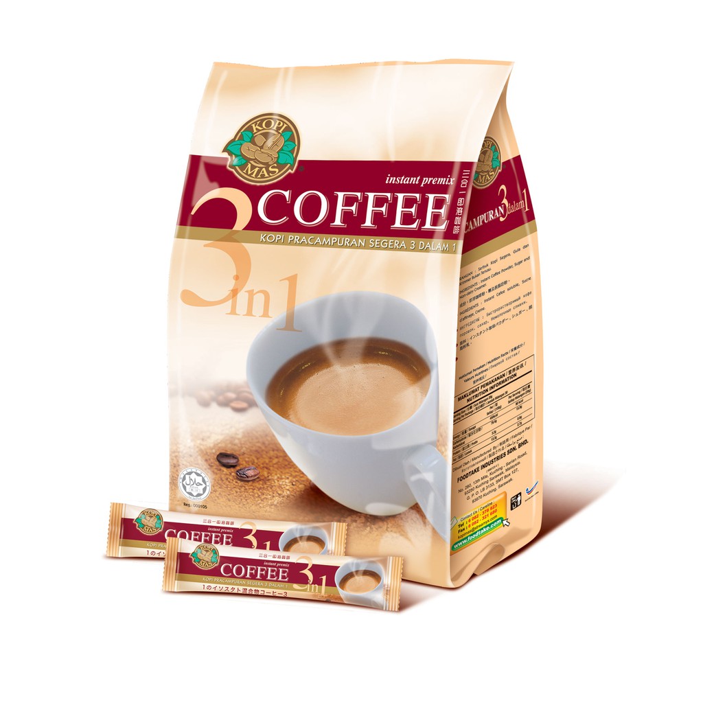 Kopimas 3 in 1 White Coffee 400g | Shopee Malaysia