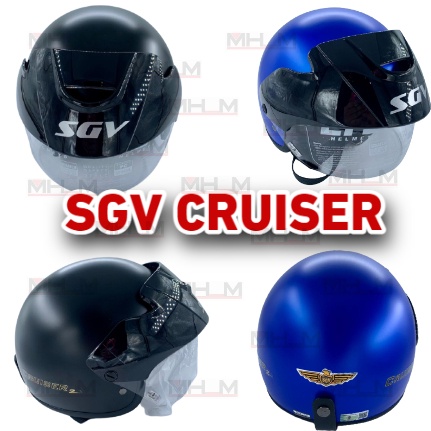 TOPI KELEDAR SGV HELMET CRUISER VISOREX HELMET STENG | Shopee Malaysia