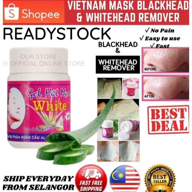 Mask vietnam whitehead blackhead remover + paper ( glam )/Aloe vera ...