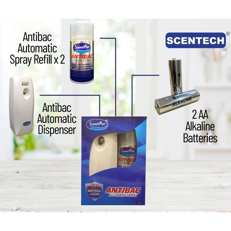 SCENT PUR ANTIBAC AUTOMATIC SPRAY 300ML | Shopee Malaysia