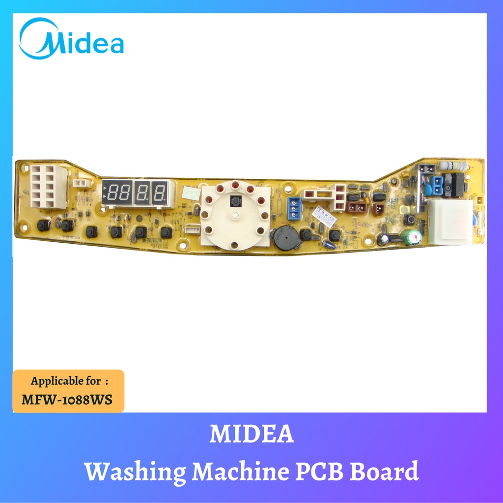 MIDEA Washing Machine PCB Board / Papan PCB Mesin Basuh MFW-1088WS ...