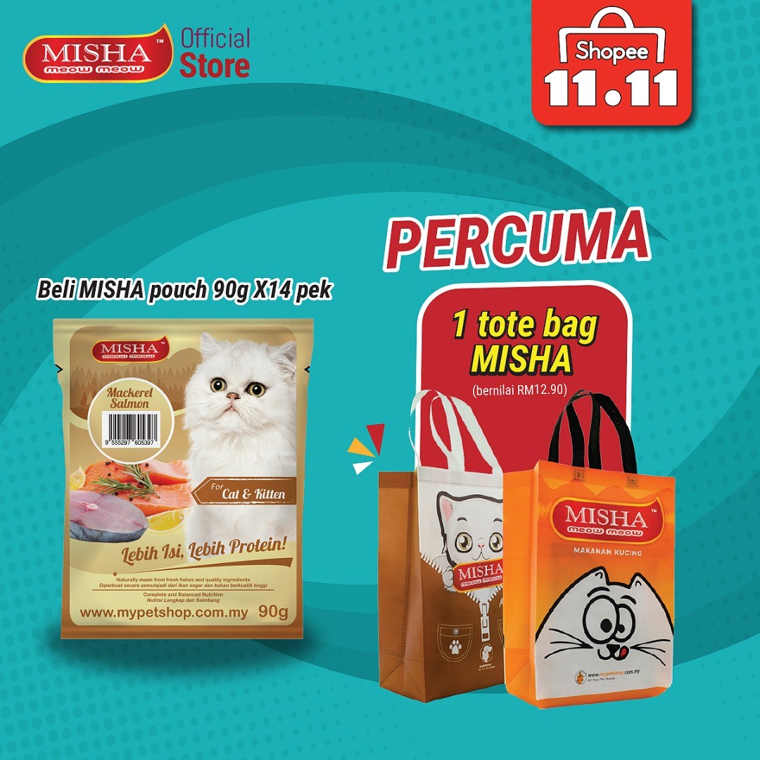 MISHA Dry Cat Food - Assorted Flavor (8kg) | Shopee Malaysia