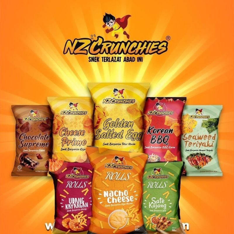 NZ Crunchies Pek 60gm (10 PERISA PILIHAN) | Shopee Malaysia