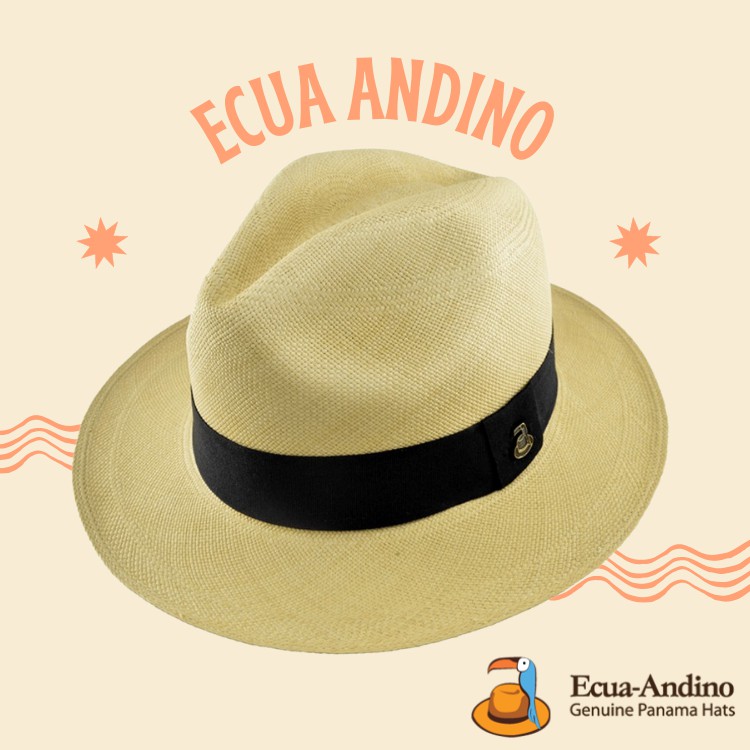ECUA-ANDINO Panama Classic Natural Straw Beach Hat | Shopee Malaysia