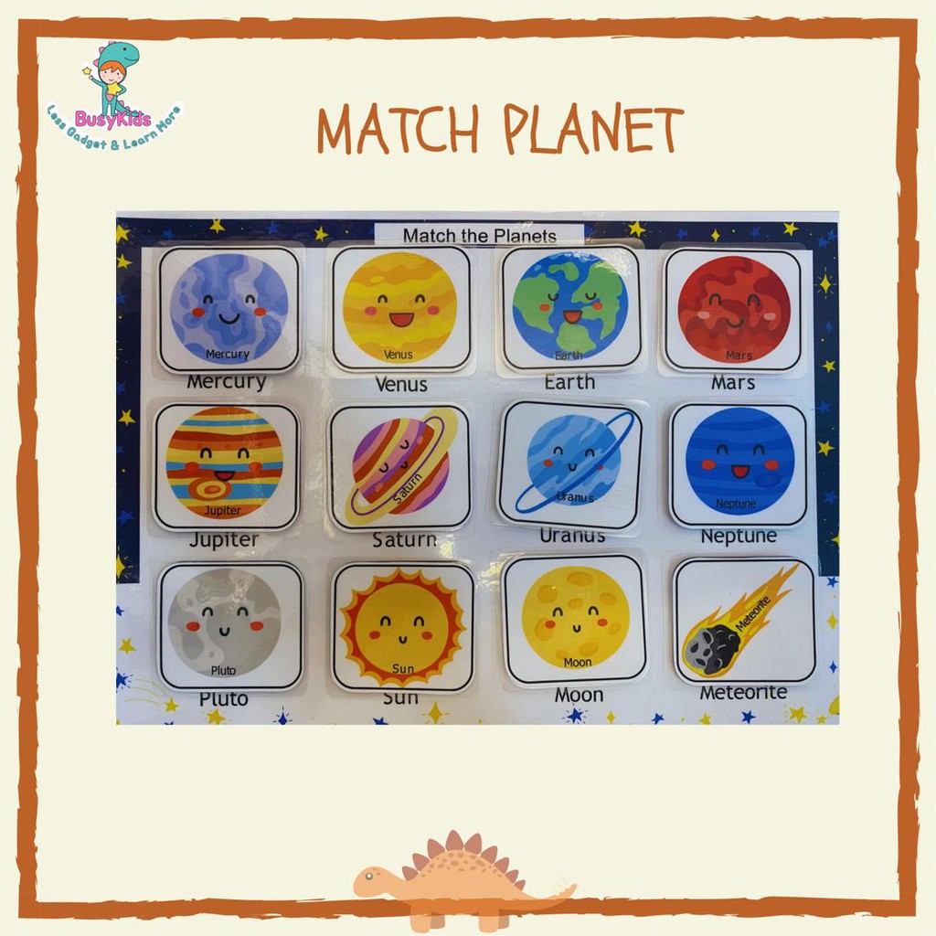 Planet Matching -Planet in Solar System [ Early Learning Activity Busy ...