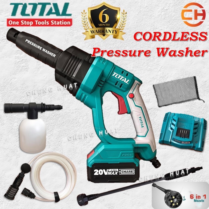 TOTAL Li-Ion Cordless Pressure Washer - TPWLI20084 | Shopee Malaysia