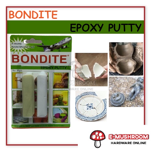60gm Bondite Epoxy Putty Adhesive (Multipurpose Repair/DIY Repair ...