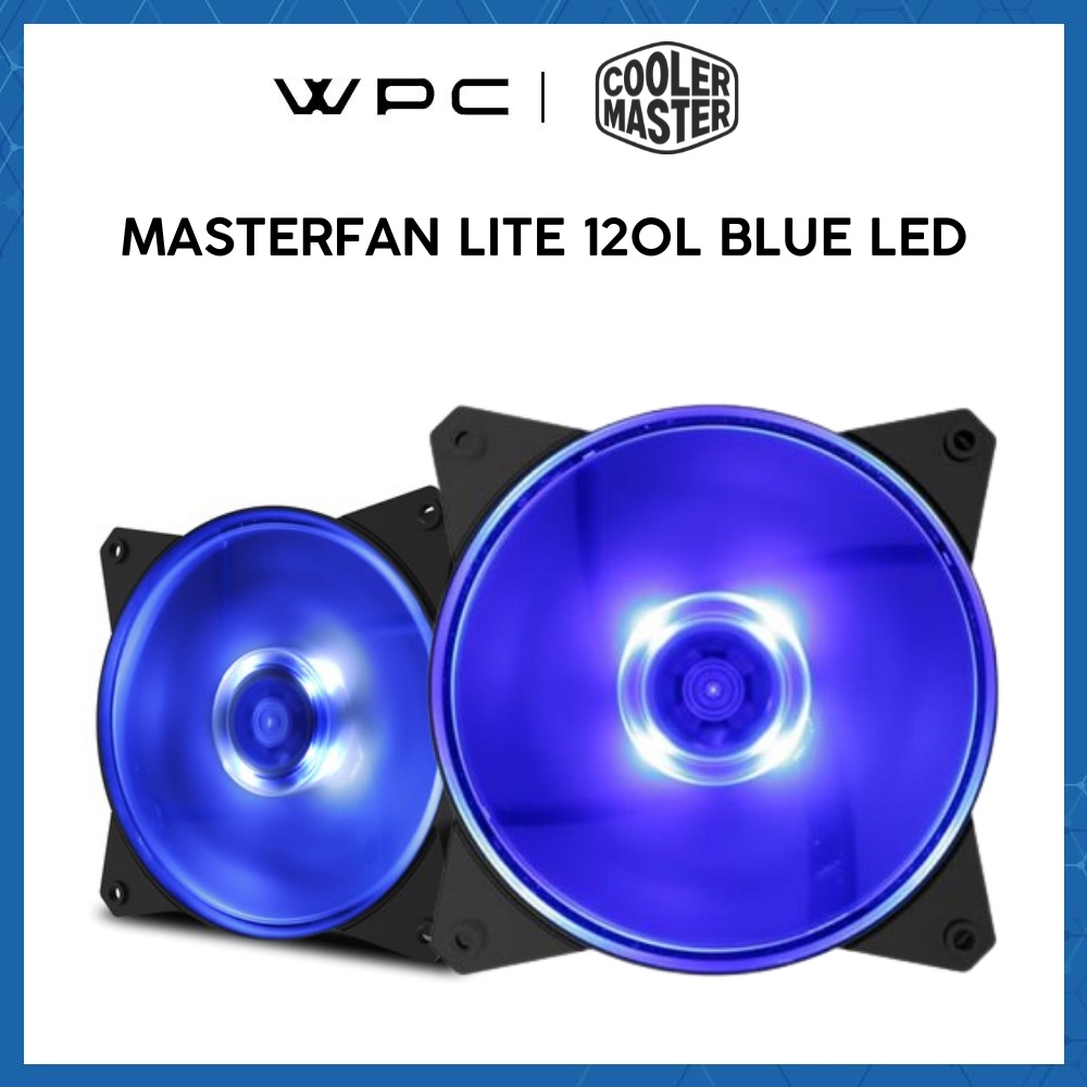 COOLER MASTER MASTERFAN LITE 120L BLUE LED ( R4-C1DS-12FB-R1 ) | Shopee ...