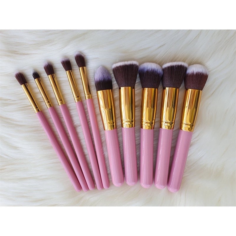 Kabuki Brush Set/Berus Make Up (10pcs) | Shopee Malaysia