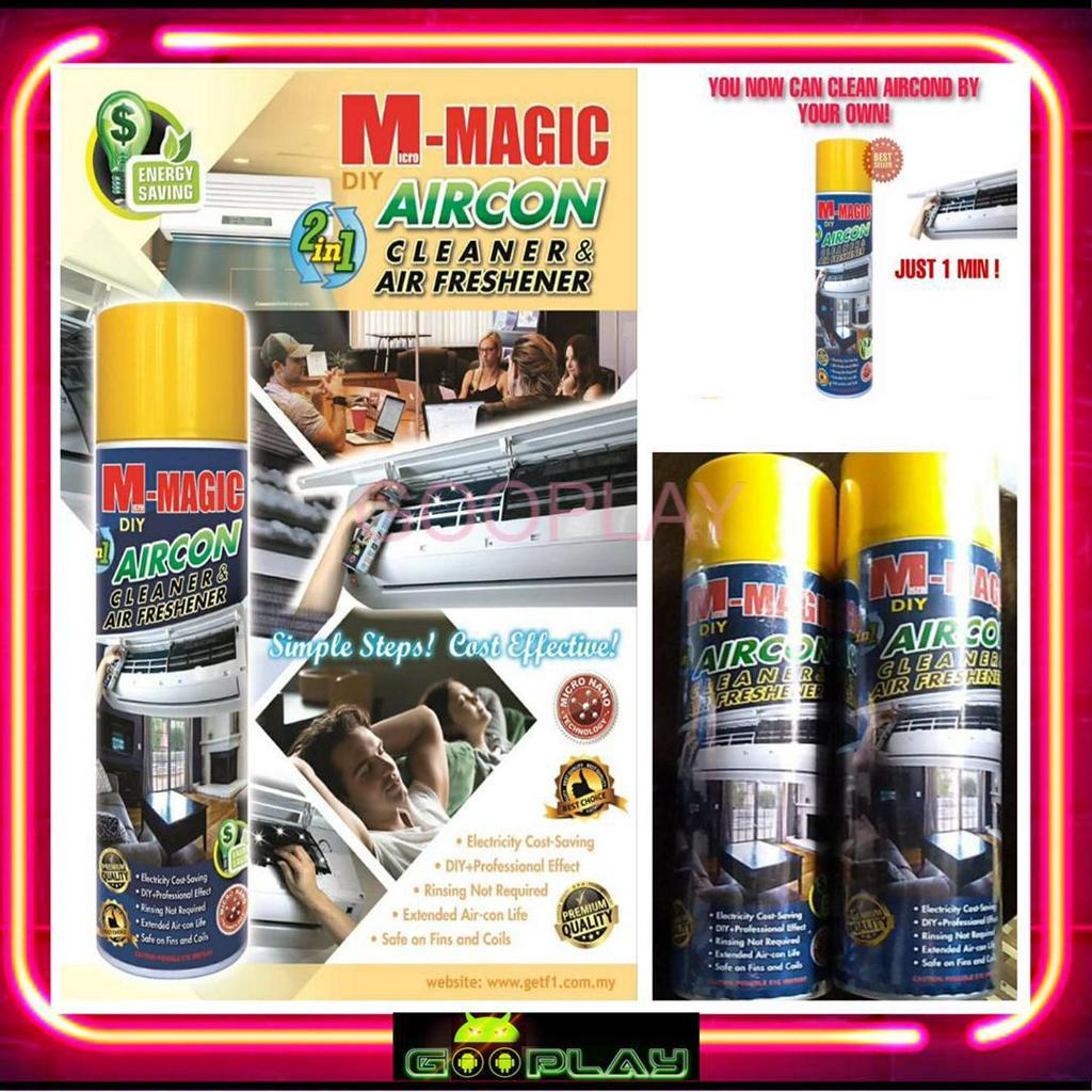 Air Conditioner AirCond Coil Cleaner & Air Freshener -500ml (M-MAGIC ...