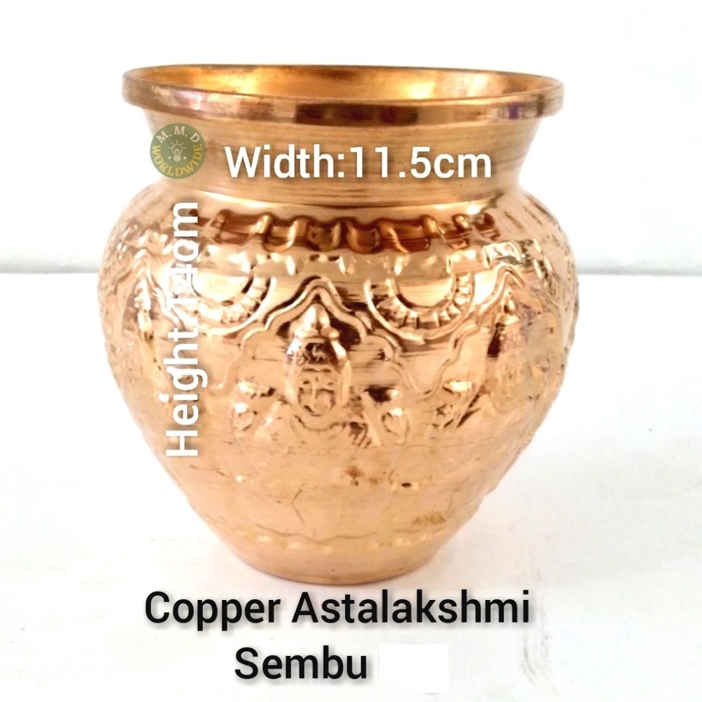 Copper Ashtalakshmi Sembu ( Medium ) | Shopee Malaysia