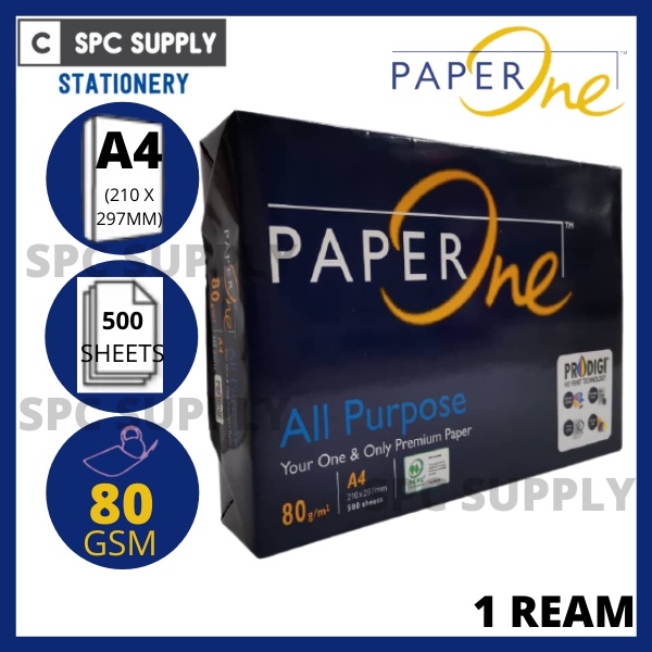 PaperOne A4 Paper 80gsm - 500 SHEETS/Photostat Paper/Copier Paper/Kertas A4 paper | Shopee Malaysia