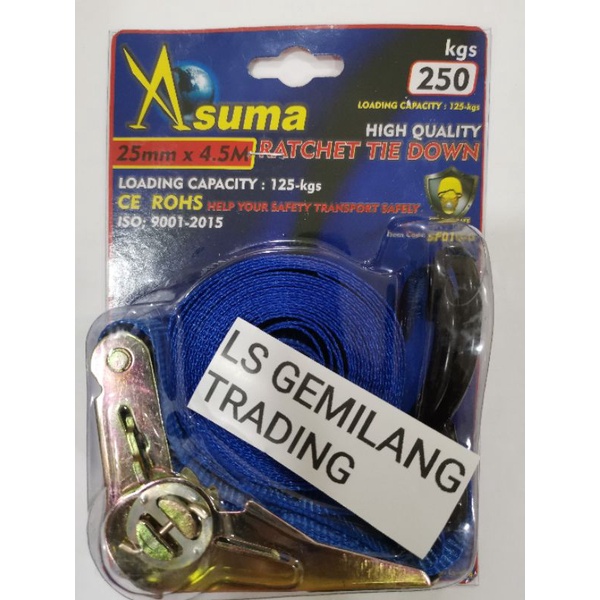 LS GEMILANG RATCHET TIE DOWN straps TALI IKAT BARANG LORI LORRY AWD ...