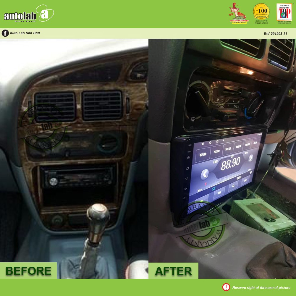 Big Screen Casing Android 9 inch Proton Wira 1993-2009 (without Socket ...