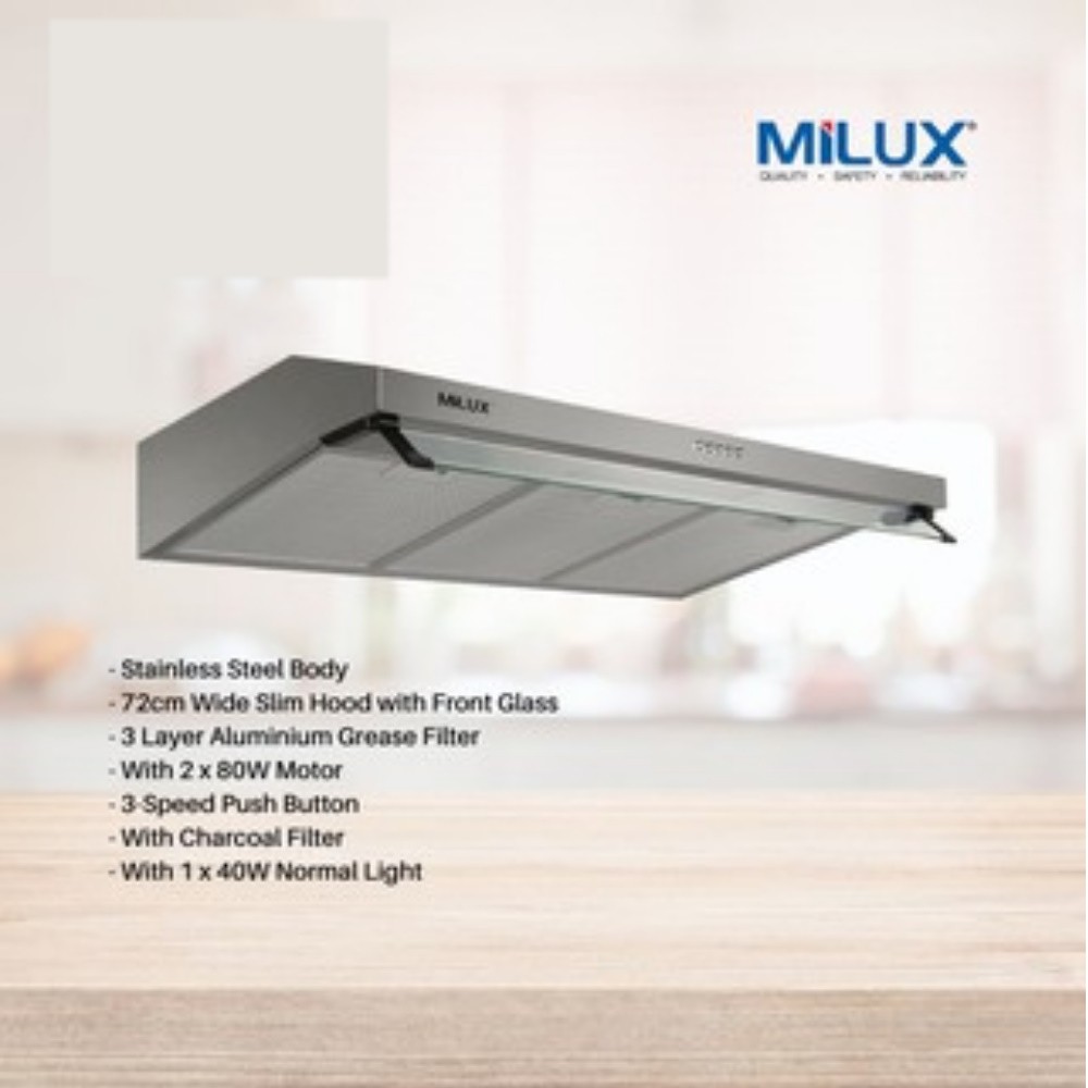 Milux Kitchen Hood MHS-S430 High Quality | Shopee Malaysia