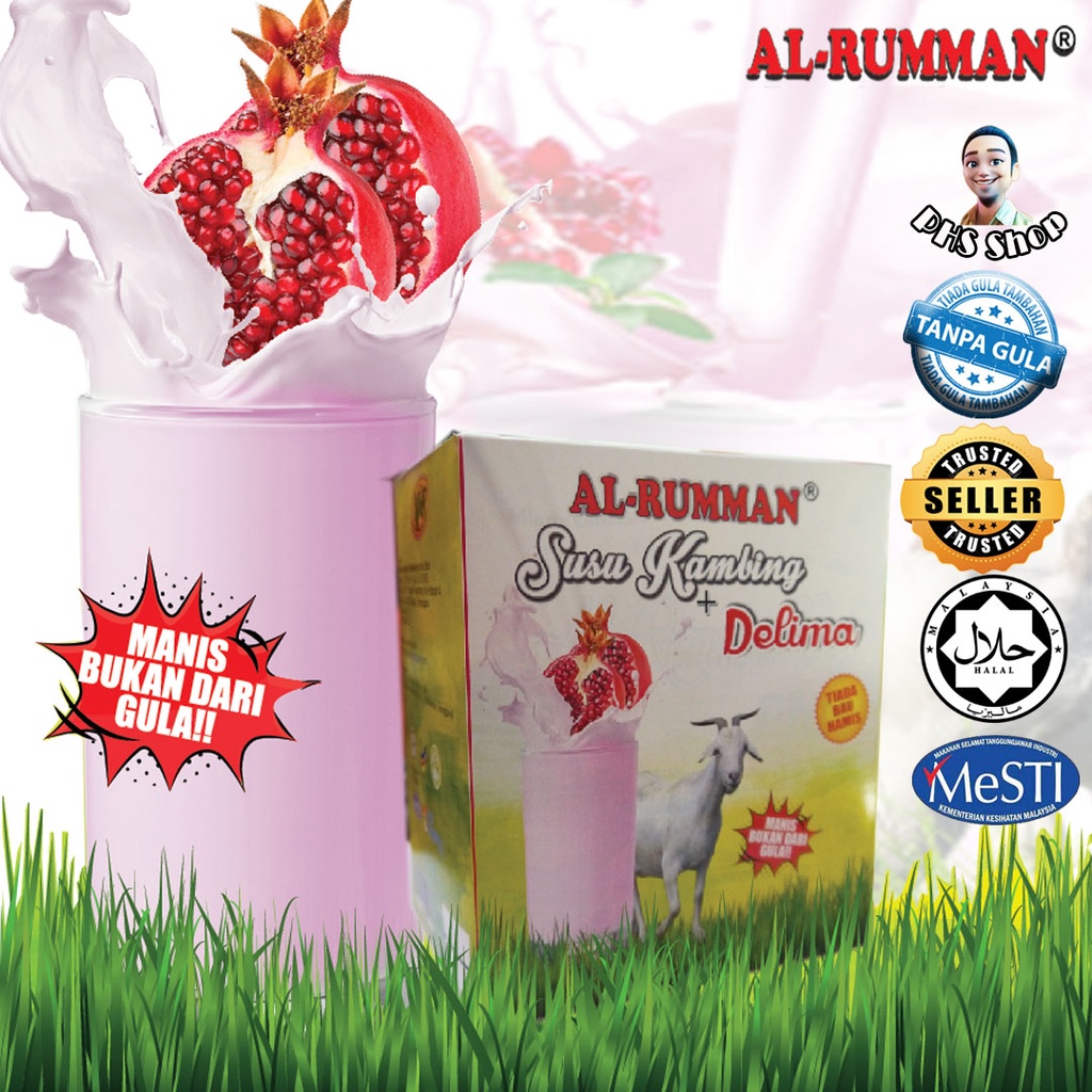 Susu Kambing Delima , Arabic Gum, Gula Nano, Tanpa Gula Putih, Sedap ...