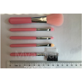 5 batang Berus Makeup Basic Travel Set | Shopee Malaysia