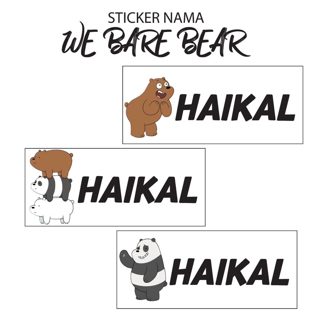 STICKER NAMA KARTUN SEKOLAH | Shopee Malaysia