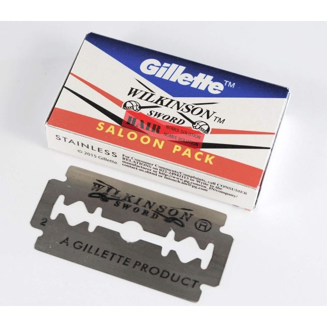 Gillette Wilkinson Sword Stainless Steel Double Edge Razor Blades ...